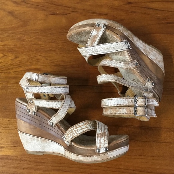 Bed Stu | Shoes | Bed Stu Women Juliana Criss Cross Wood Wedge ...
